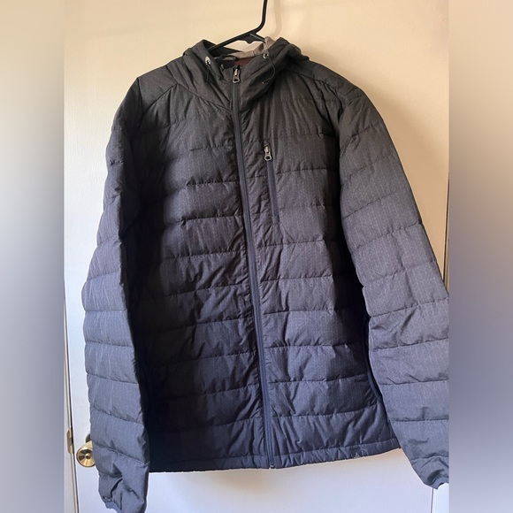 Prana | Jackets & Coats | Prana Hooded Mens Puffer Jacket Denimgray Xxl ...